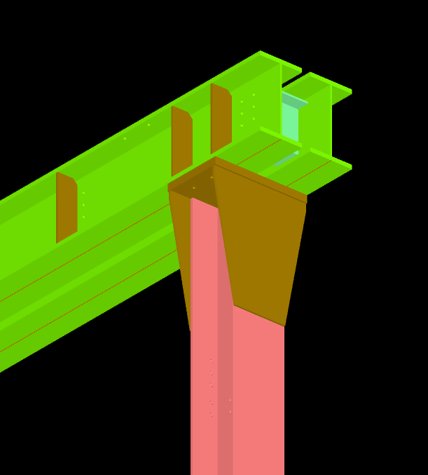 moment connection between two parallel beams and one column - Autodesk ...