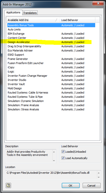 Add In button does not work and no design tab - Autodesk Community