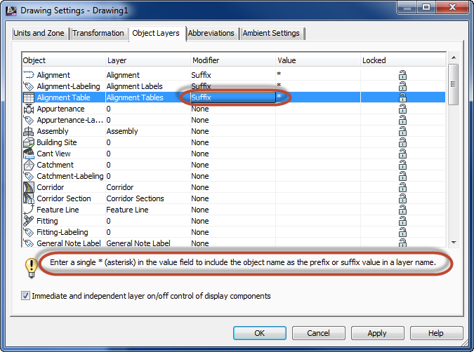 Solved: Any tool to provide a fast visibility toggle for alignments ...