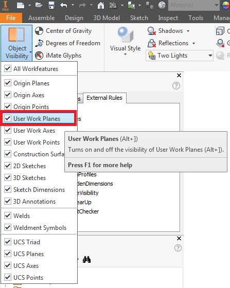 Solved: Using reference planes from parts in assemblies. - Autodesk Community