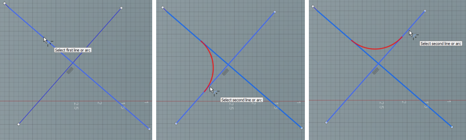 Solved: In C++ How to Fillet between two lines without using the Start ...