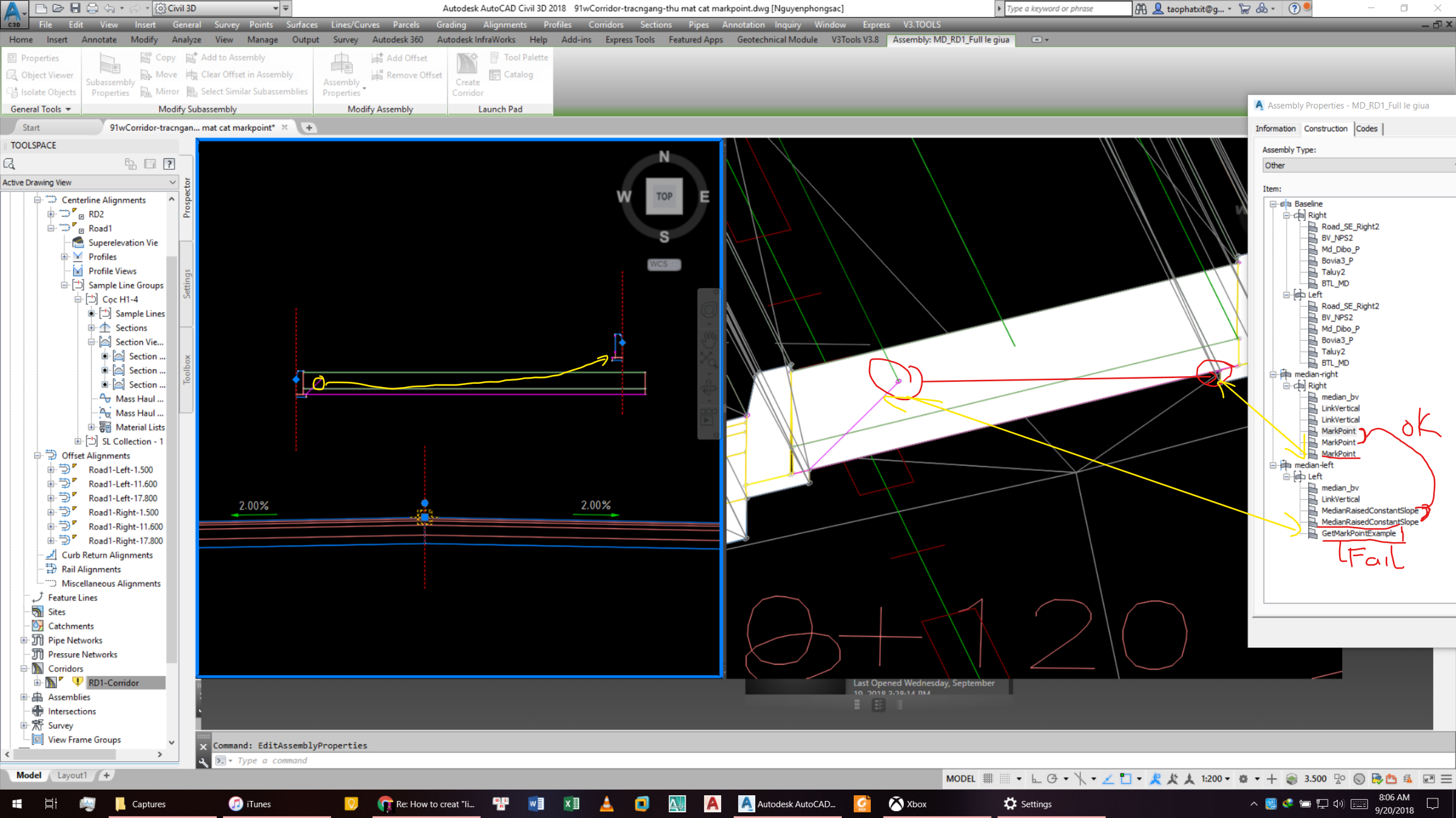 Solved: How to creat "link to mark point" subassembly by Autodesk Subassembly Composer ...