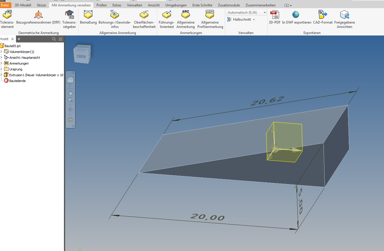 Gelöst: Inventor 2019: Schwerpunkt im Modell bemaßen - Autodesk Community