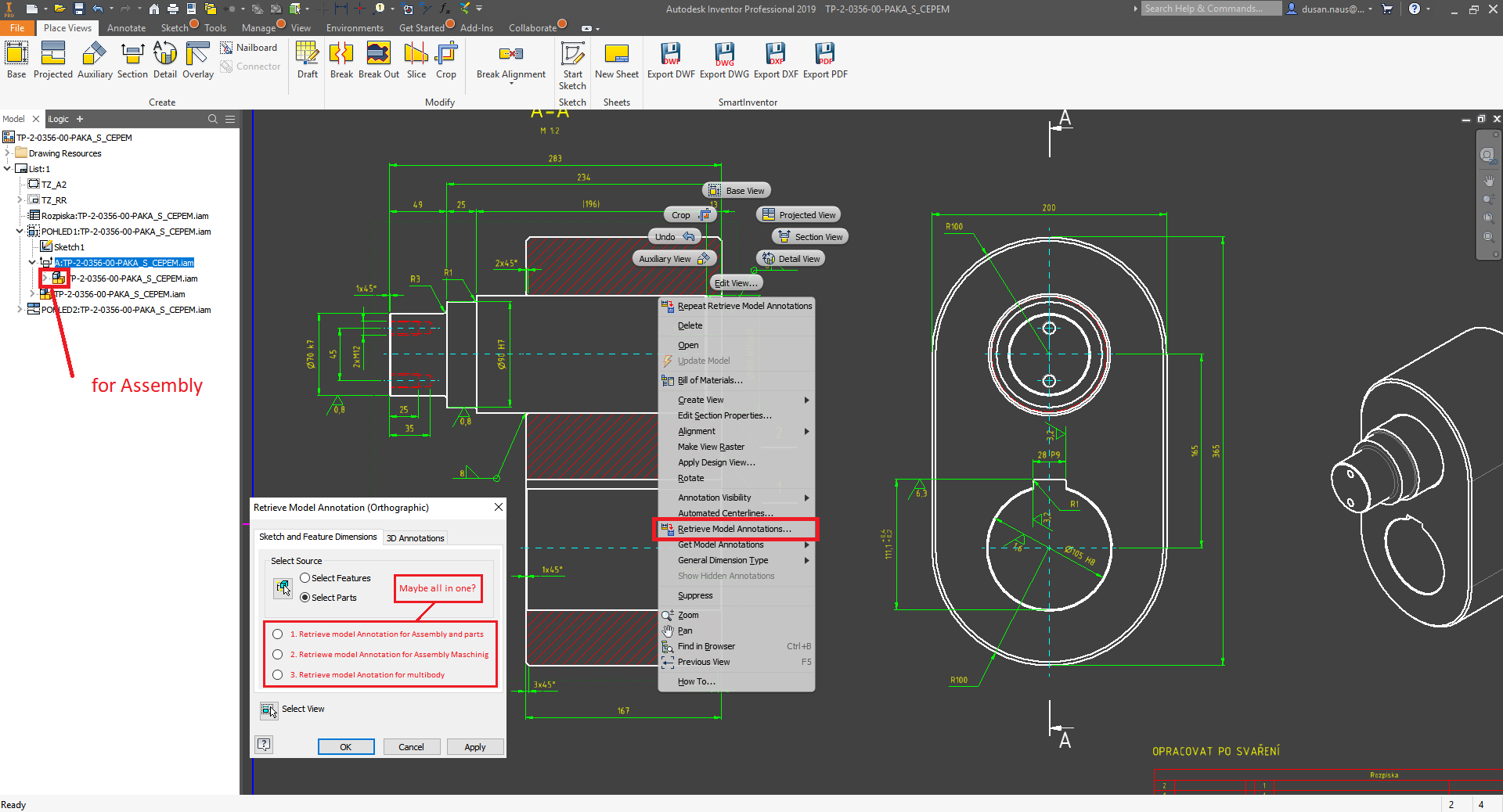 Retrieve model Annotation for Assembly and parts - Autodesk Community