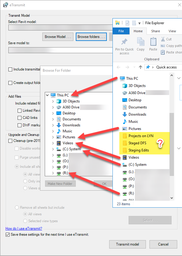 eTransmit Browse For Folder Dialog Missing Win10 Network Locations ...
