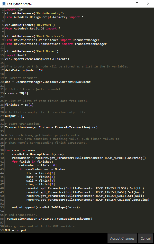 Solved: ASSIGNING ROOM FINISHES PARAMETERS THROUGH DYNAMO USING EXCEEL FILE IN REVIT - Autodesk ...
