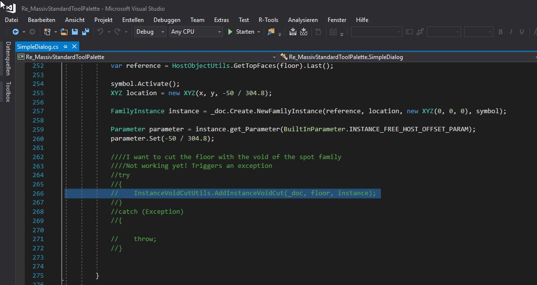Solved: Cutting floor with void volume from family instance - Autodesk Community