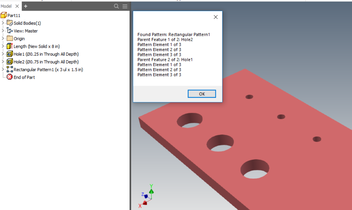 iLogic - Determine hole pattern element's hole feature - Autodesk Community