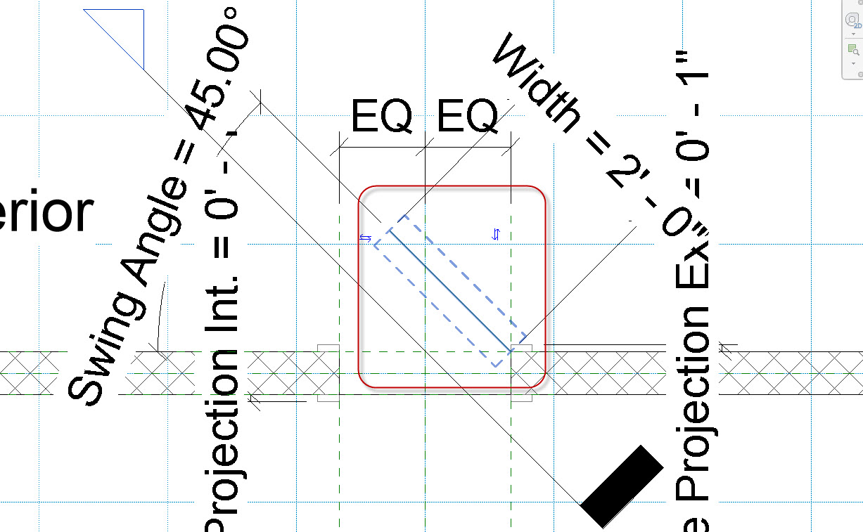 Solved: how to lock door panel to reference line to make itswing with the reference line ...