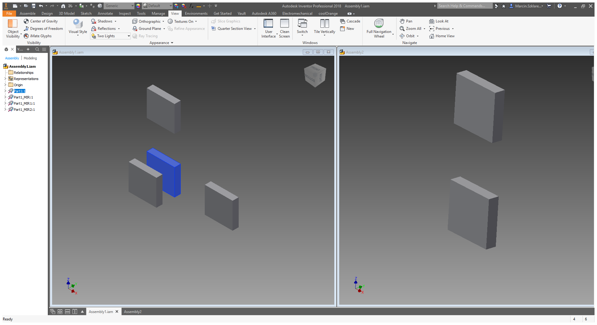 Mirrored part reusing problem - Autodesk Community