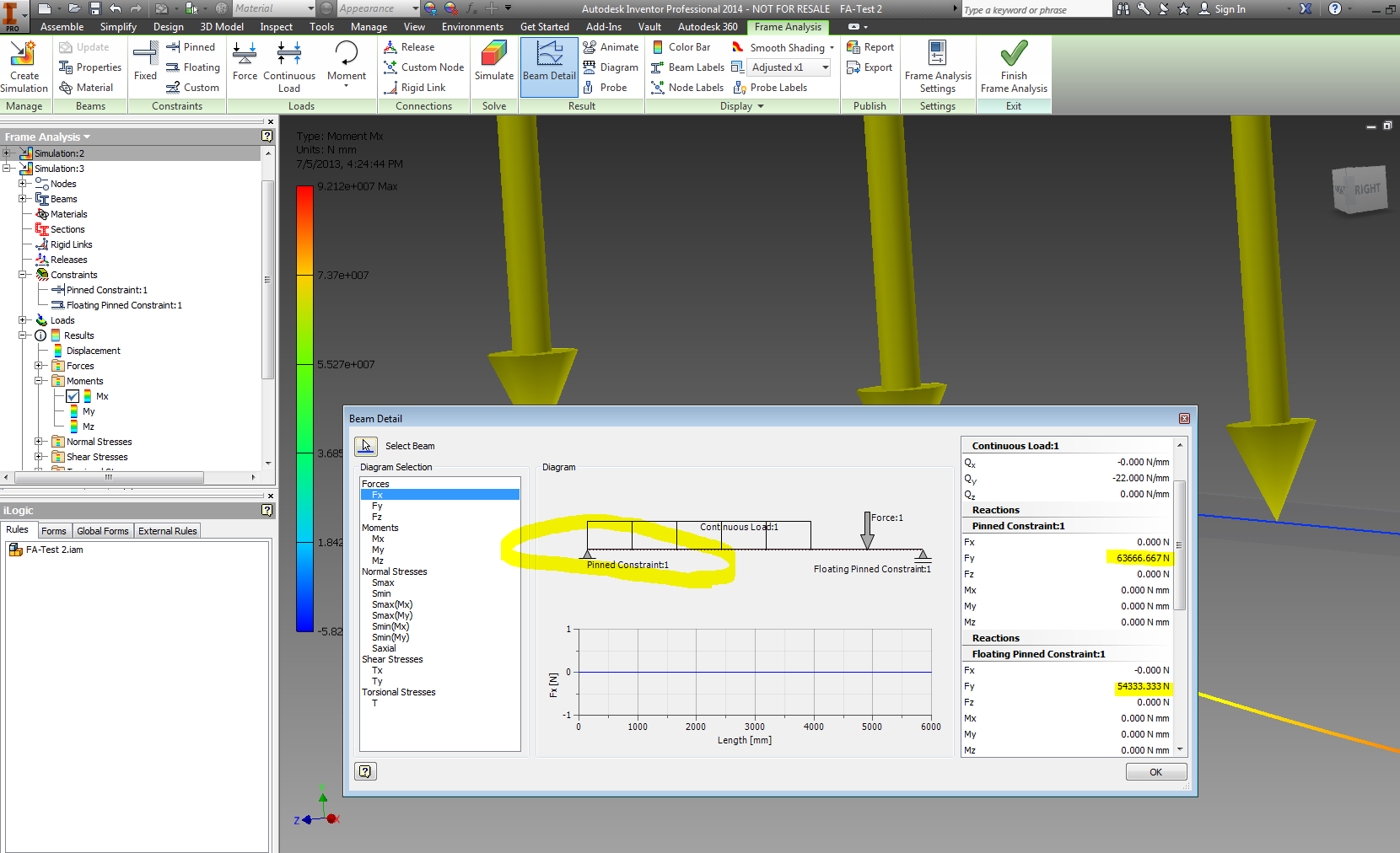 Solved: Frame Analysis - Fixed/Pinned Constraint - Autodesk Community