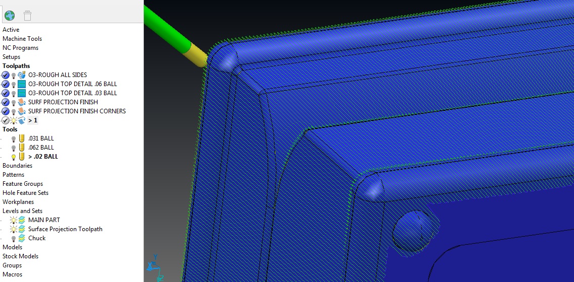 Solved: Help with surface projection toolpath - Autodesk Community