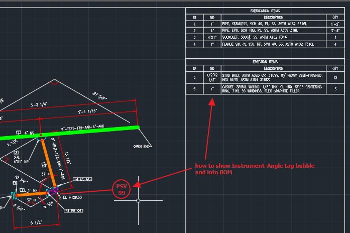 Solved: Instrument-Angle PSV Valve Bubble Tag not showing in isometrics - Autodesk Community