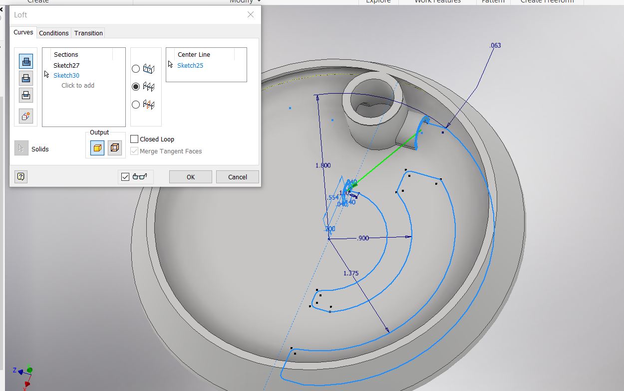 Solved: lofting with center line issue - Autodesk Community