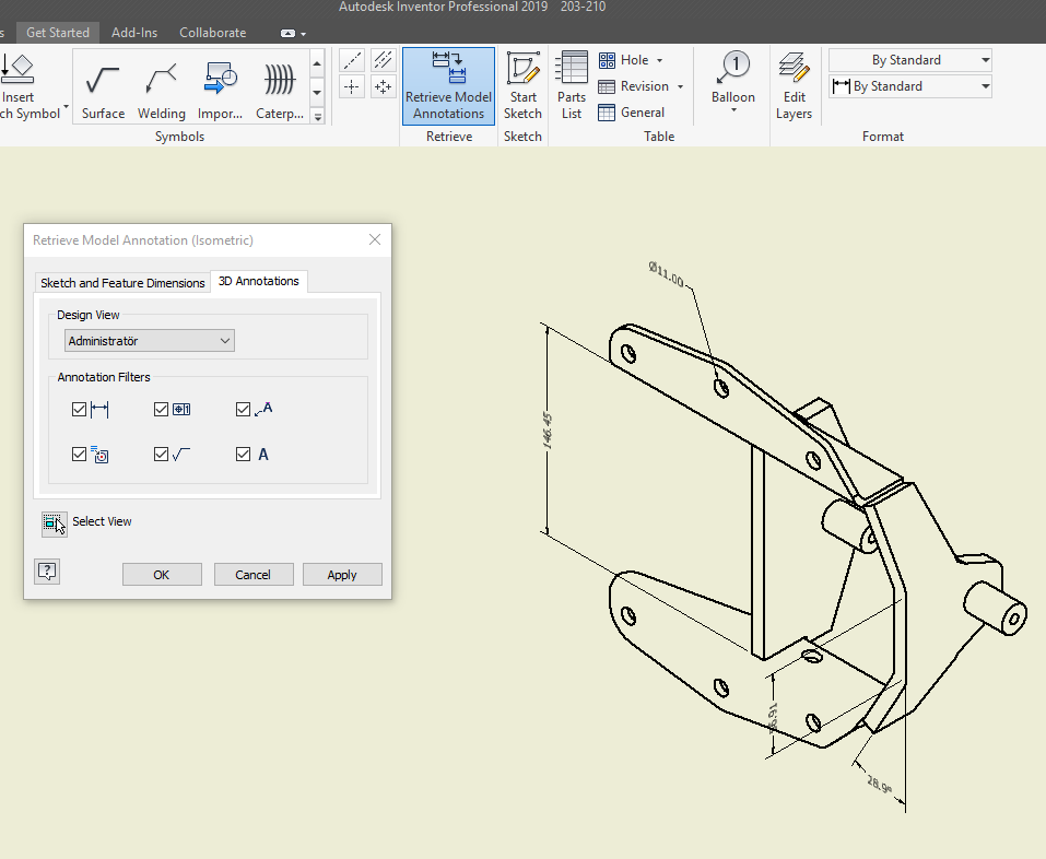 Solucionado: Visualizar acotado en 3D en un plano idw o dwg - Autodesk Community