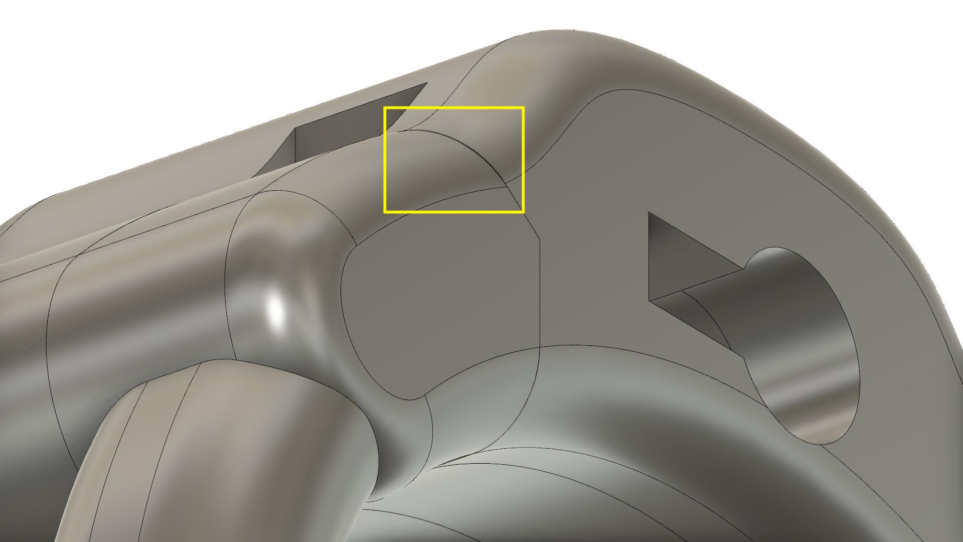 Solved: Create a smooth, continuous fillet across two aligned ...