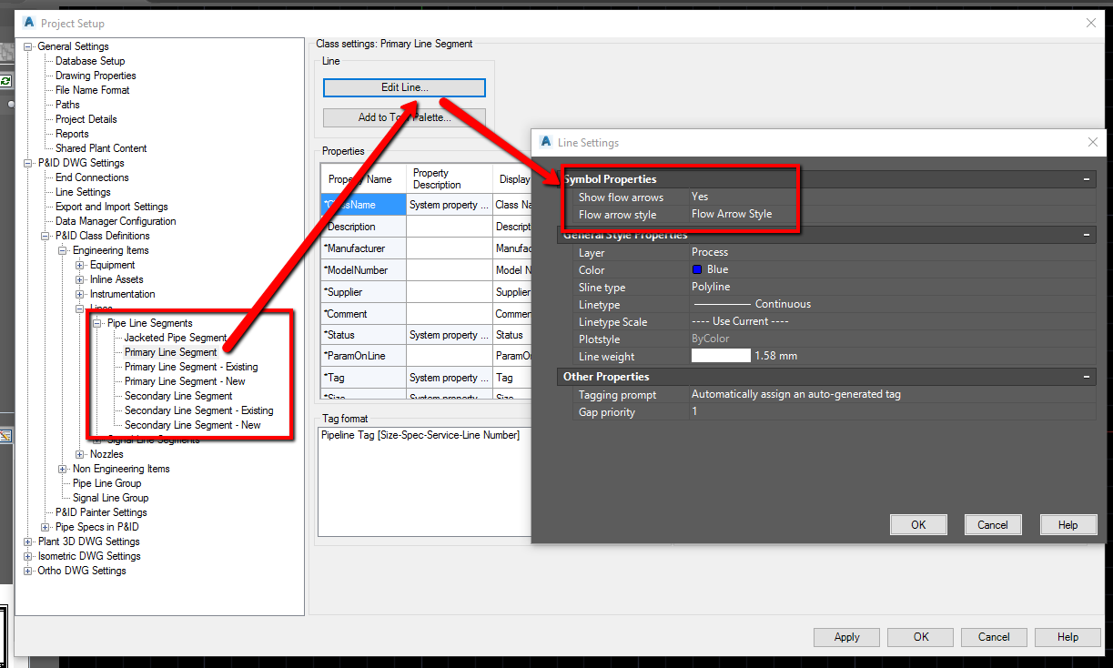 Solved: Centered flow arrows on line segments - Autodesk Community