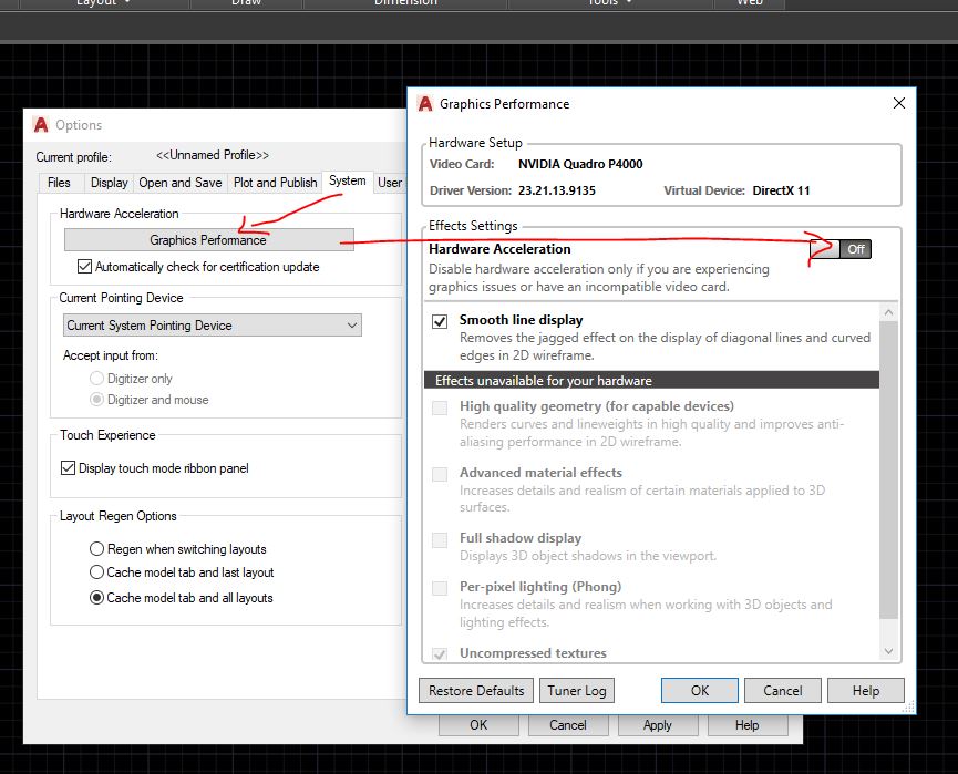 Missing drawings in Autocad on Surface pro GO - Autodesk Community