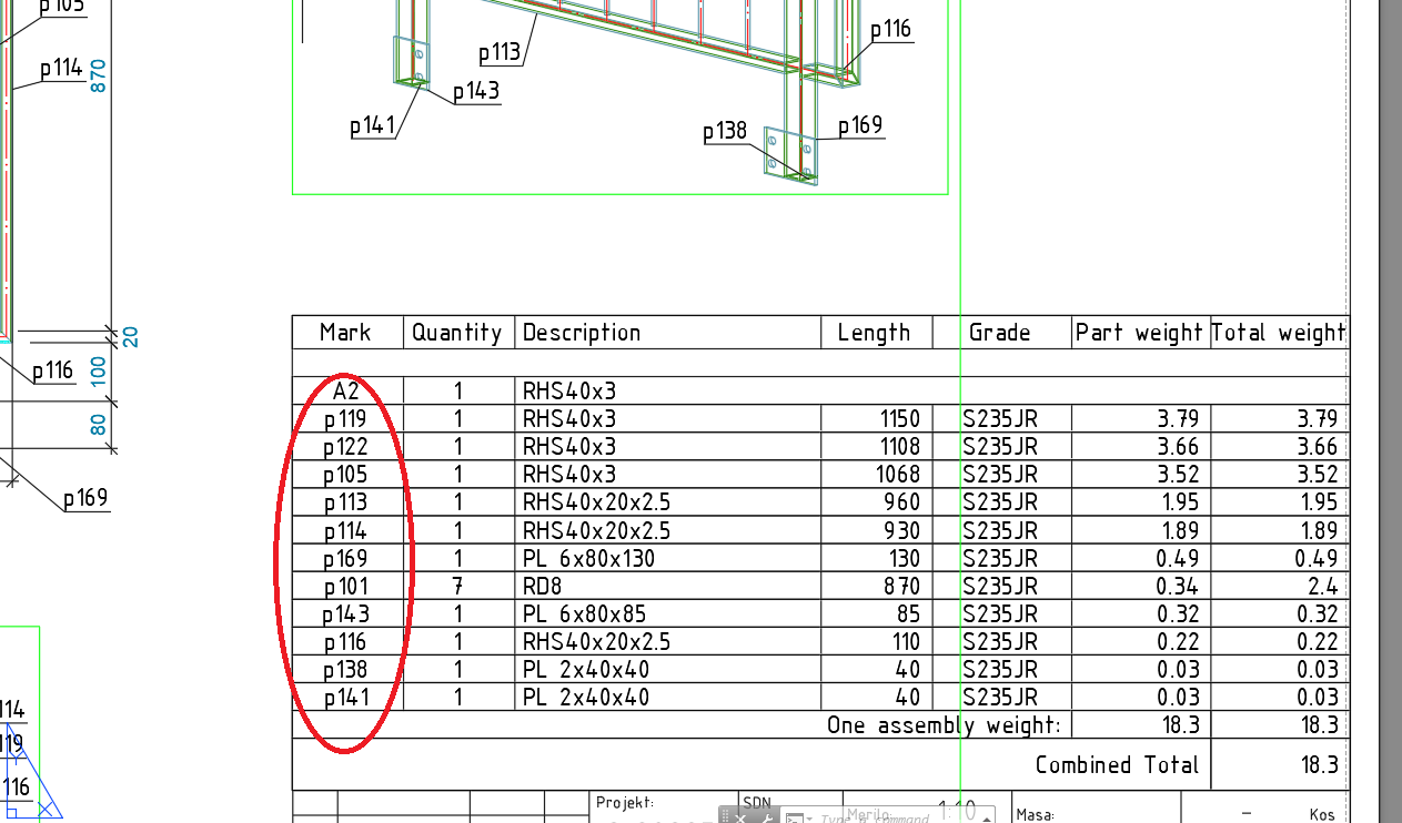 Solved: structured list- single part mark increasing numbers - Autodesk Community