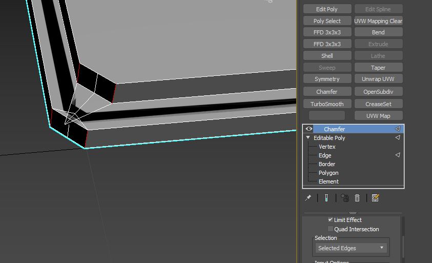 Chamfer modifer problem with selection - Autodesk Community