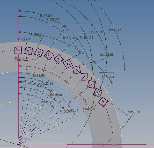 Rotational pattern with rotation of objects - Autodesk Community
