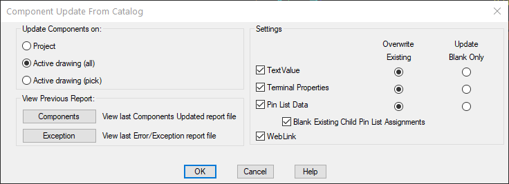 Component Update from Catalog tool - Autodesk Community