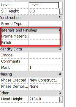 System Material parameter for Door category? - Autodesk Community