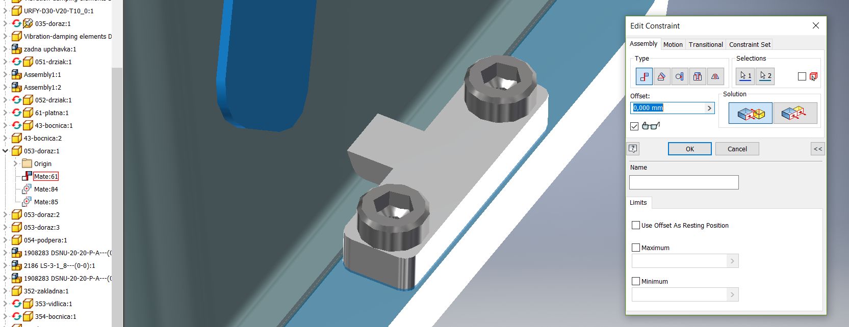 Inventor 2019 Axis-to-Axis Mate Constraint Default To Forced "Opposed" Solution - Page 5 ...