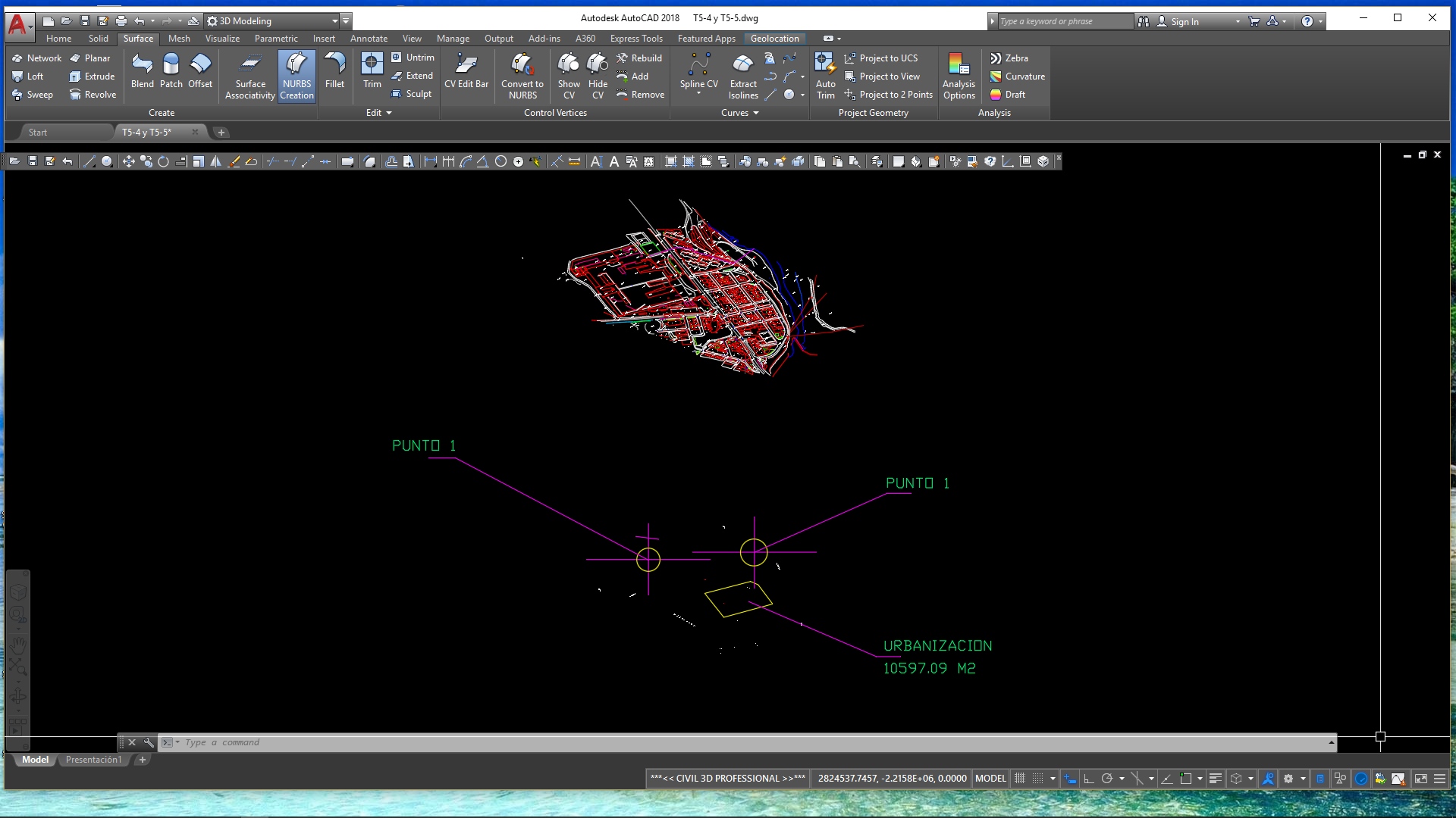 crear superficies a partir de puntos dibujados en autocad - Autodesk ...