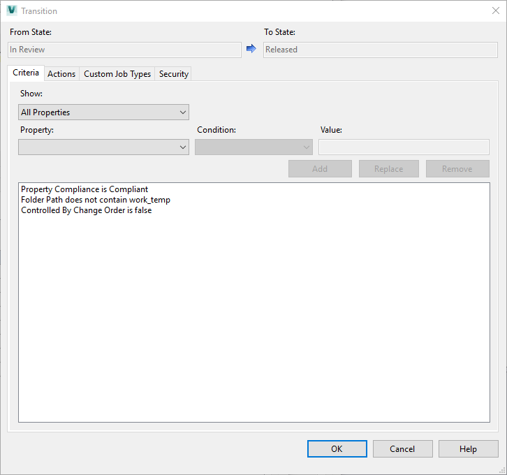 Solved: Lifecycle -> Transitions -> Criteria :- Using Properties from multiple Objects ...