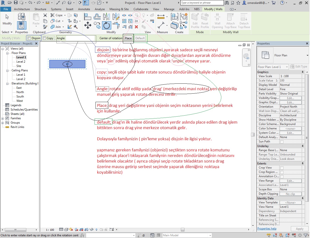 Çözüldü: Familyi disjoin ile döndüremiyorum - Autodesk Community