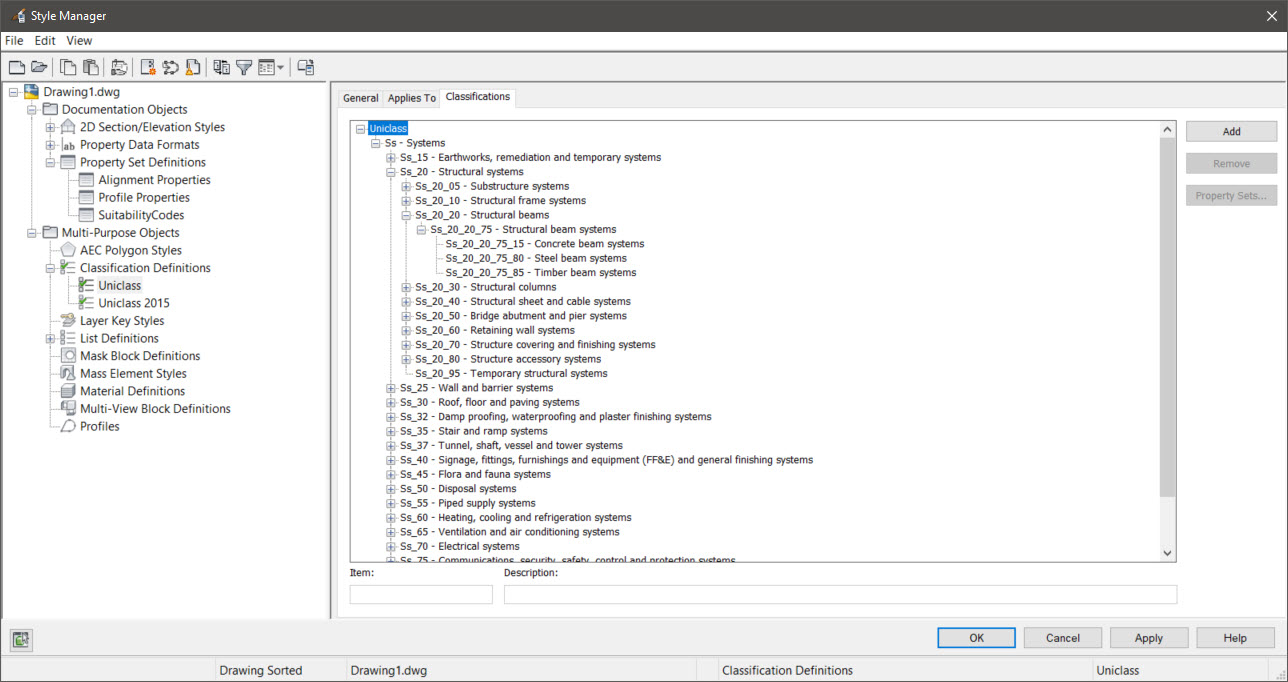 Classification Definition "Applies To" object selection - Autodesk ...