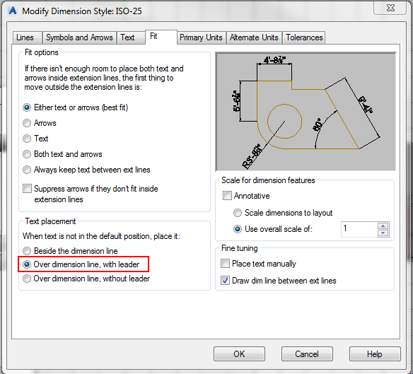 Solved: dimension offset with underline - Autodesk Community