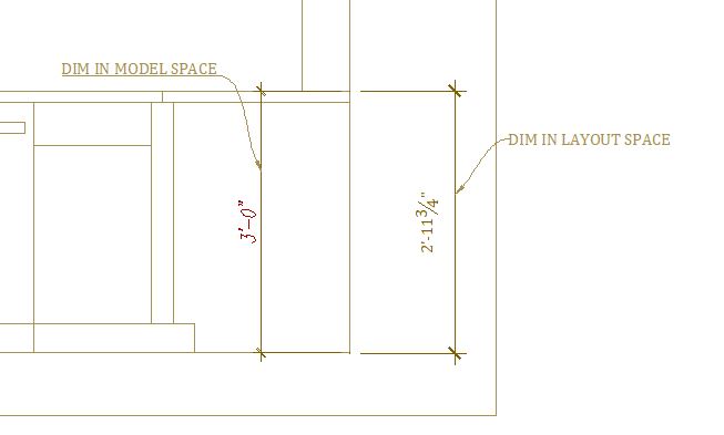 Solved: Dimensions in Layout Space are wrong - Autodesk Community