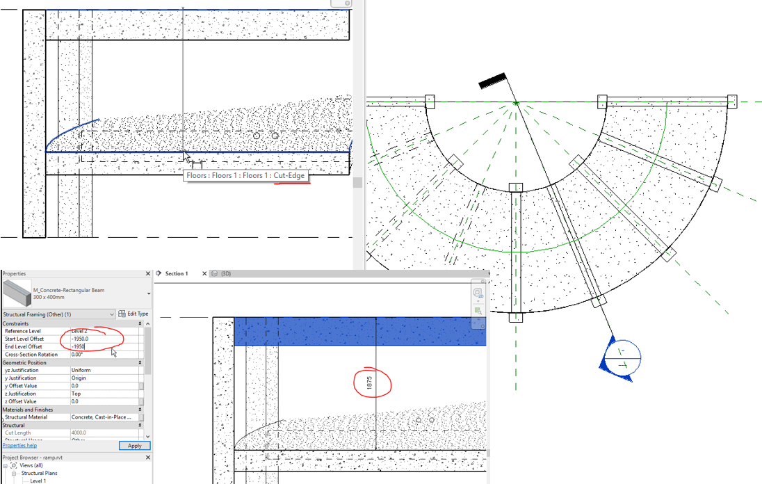 ramp with beam - Autodesk Community