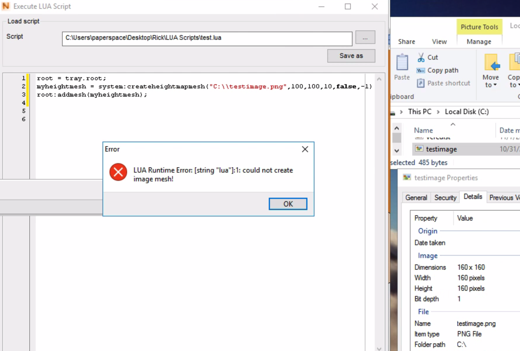 Solved: using createimagemesh and/or createheightmapmesh in Lua script - Autodesk Community
