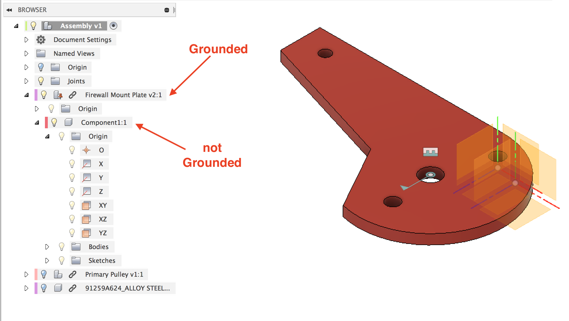 Solved: Grounded Component Constantly Un-Grounding Itself! - Autodesk Community