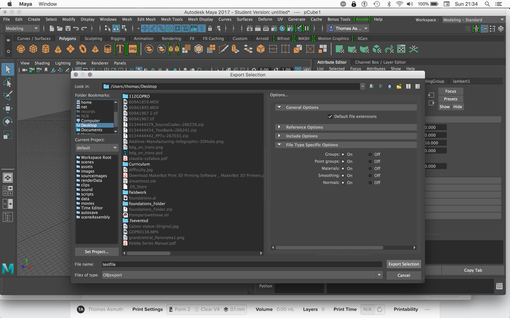 OBJ Exports at .10 - Autodesk Community
