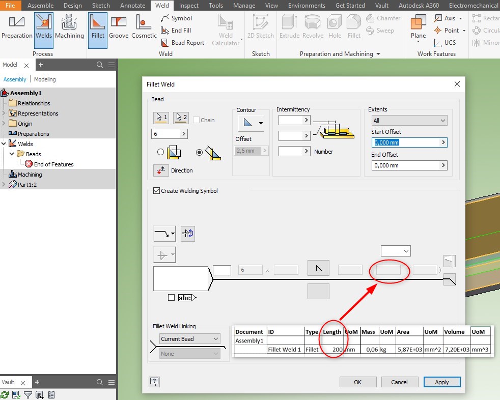 Solved: Welding symbols and length on a drawing - Autodesk Community
