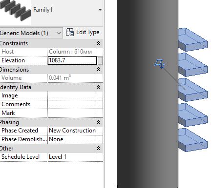 Line based arrayed family hosted on profile - Autodesk Community
