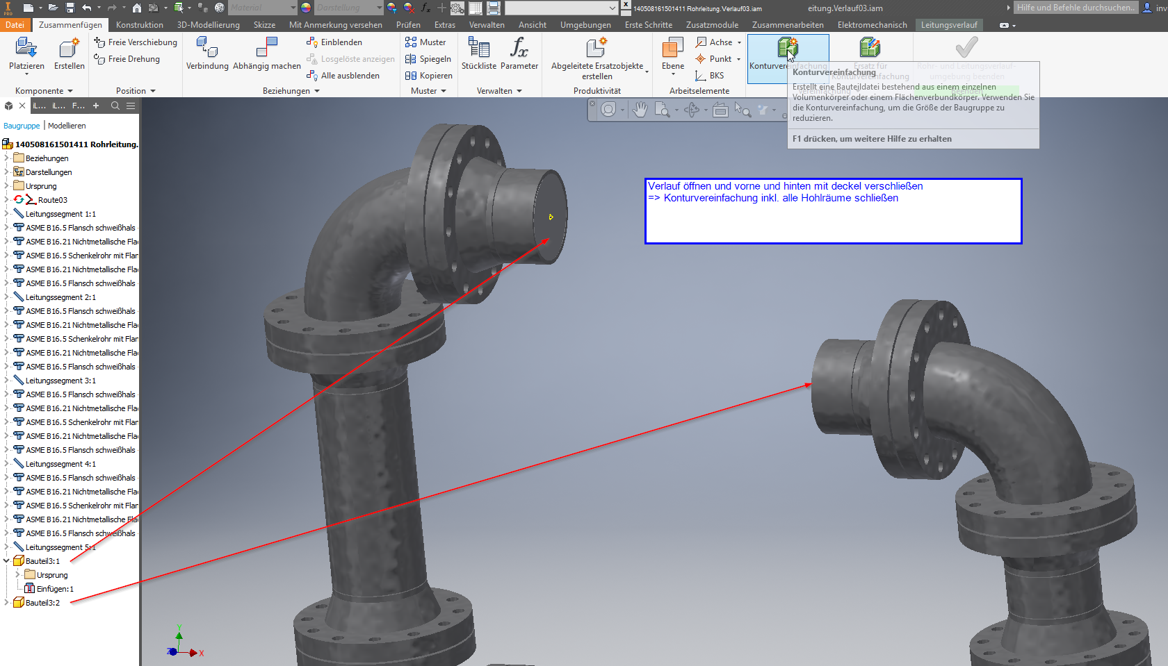 Gelöst: Inventor 2019 - Piping Rohrinhalt - Autodesk Community