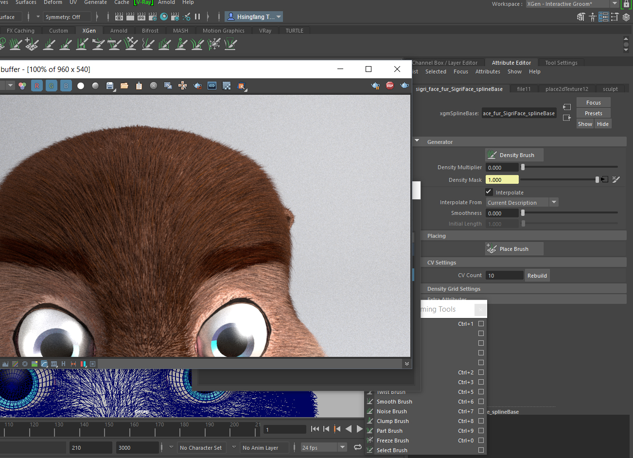 Solved: interactive grooming display issue - Autodesk Community
