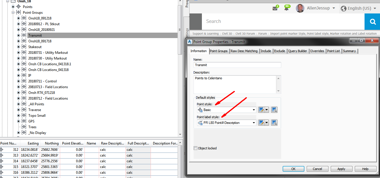 Solved: Import point marker Style, Point label style, Marker rotation and Label rotation ...
