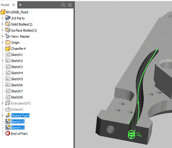 Inventor: How to create a curved slot with variation in height ...