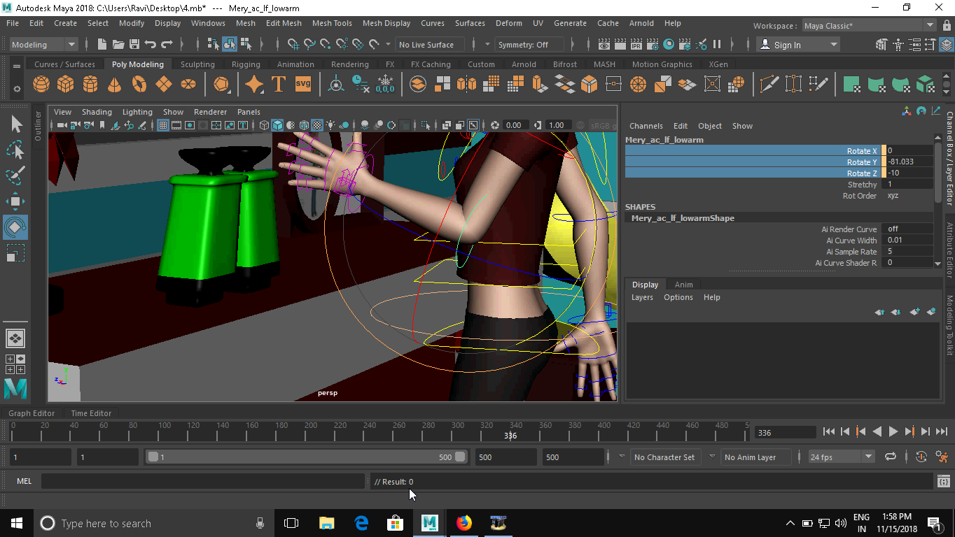 after loop animation i can't change keyframe value in maya - Autodesk ...