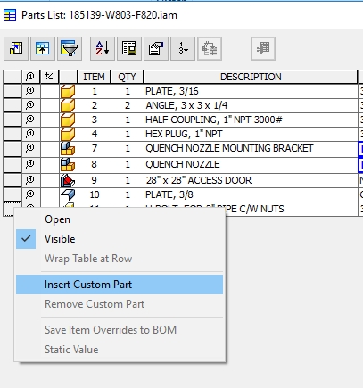 Solved: Showing Reference parts on Parts List - Autodesk Community