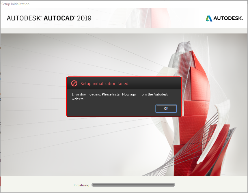 Solved: AutoCAD 2019 (Student Version) - Setup Initialization Failed - Autodesk Community