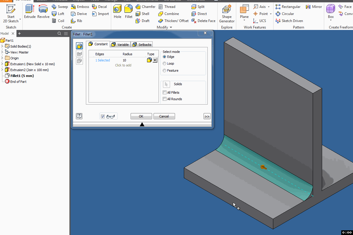 Is possible to to create fillet between two solids? - Autodesk Community