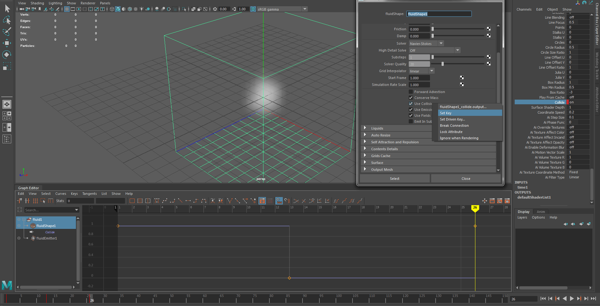 Solved: Keyframe fluids collider on/off? - Autodesk Community