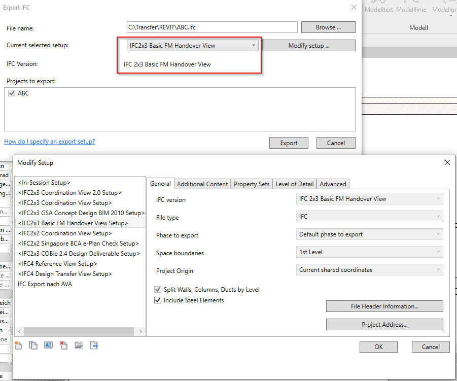 REVIT 2019 LT: IFC Export - IFCSpaces are missing - Autodesk Community